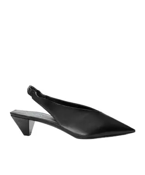 Loewe Origami Cubic Slingback In Lambskin - Black
