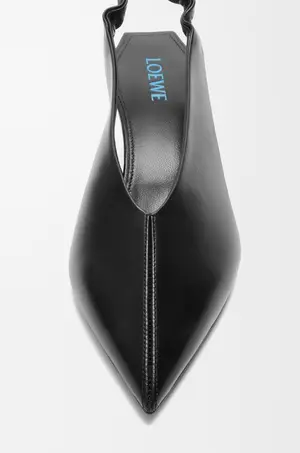 Loewe Origami Cubic Slingback In Lambskin - Black