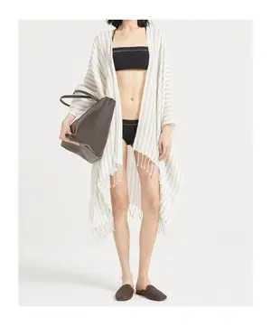 Brunello Cucinelli Monili Chain-embellished Bikini Top