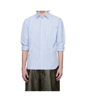 Comme Des Garçons Striped Shirt - Blue