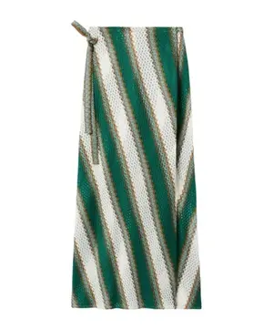 La DoubleJ Diagonal Stripe Maxi Skirt