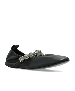 Stella McCartney Elsa Crystal Strap Ballet Flats