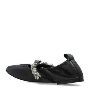 Stella McCartney Elsa Crystal Strap Ballet Flats