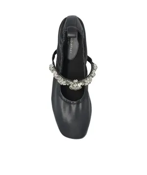 Stella McCartney Elsa Crystal Strap Ballet Flats