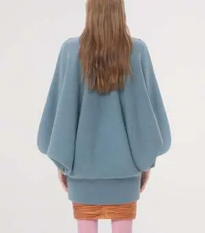Valentino Garavani Wool-lace High-neck Sweater