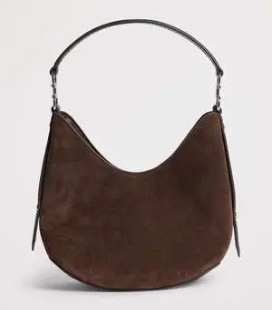 Harrods Small Suede Shoulder Bag