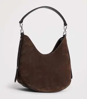 Harrods Small Suede Shoulder Bag