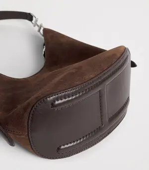 Harrods Small Suede Shoulder Bag