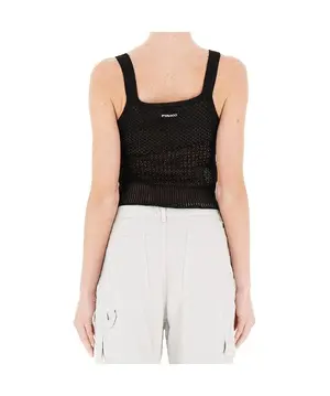 Pinko Perforated Knit Tank Top