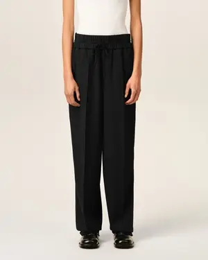 AMI Paris Elasticated-waistband Drawstring Pants