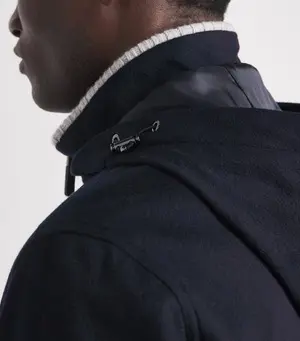 Paul & Shark Cashmere-wool Blend Hooded Zip-up Jacket