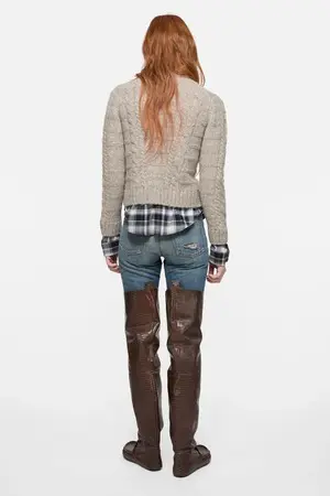 Acne Studios Cable Knit Cardigan