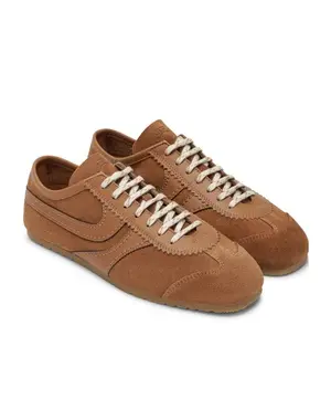 Dries Van Noten Paneled Suede And Leather Sneakers - Camel