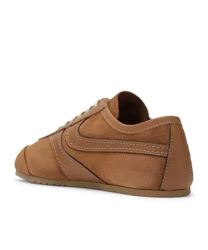 Dries Van Noten Paneled Suede And Leather Sneakers - Camel