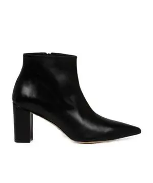 STUART WEITZMAN Logo Pointed Toe Ankle Boots