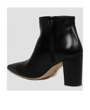 STUART WEITZMAN Logo Pointed Toe Ankle Boots