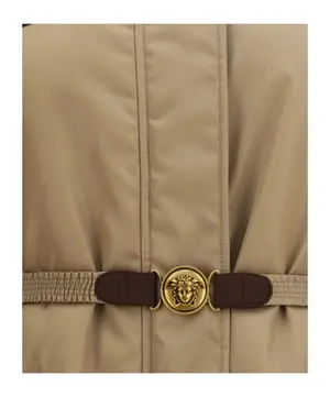 Versace Long-sleeved Belted Jacket