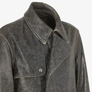 Fendi Crackled Leather Trench Coat