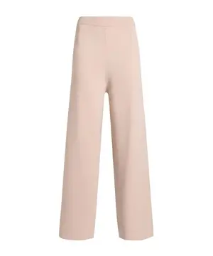 Max Mara Solid-color Tapered Ankle-length Knit Pants