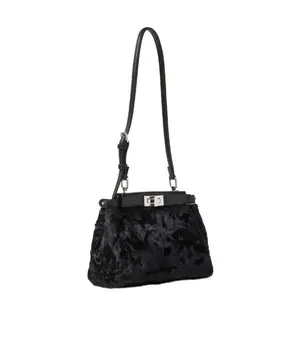 Fendi My Peekaboo Xs Pony-effect Leather Bag