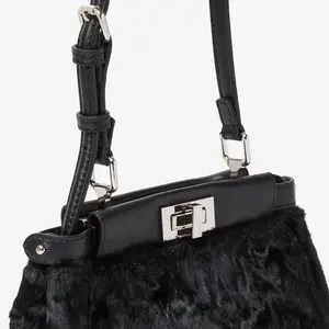 Fendi My Peekaboo Xs Pony-effect Leather Bag
