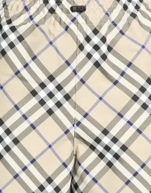 Burberry Printed Plaid Shorts
