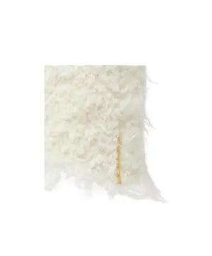 Fendi Shearling-effect Wool Cloche Hat - Ivory