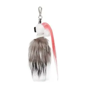 Fendi Multicolour Fox Fur And Mink Charm