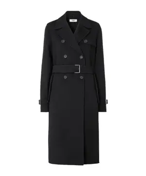Fendi Wool Double-breasted Trench Coat