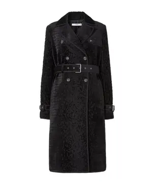 Fendi Animalia Velvet Trench Coat