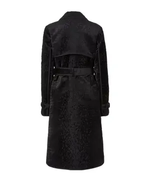 Fendi Animalia Velvet Trench Coat