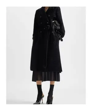 Fendi Animalia Velvet Trench Coat