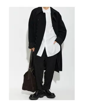 Yohji Yamamoto Double Stitch Elastic Waist Trousers