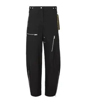 Fendi Parachute Canvas Trousers - Black