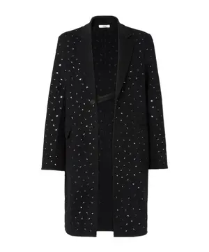 Fendi Wool Coat With Mirrors