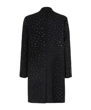 Fendi Wool Coat With Mirrors
