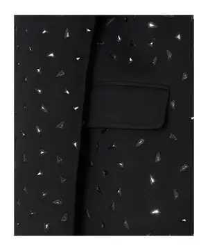 Fendi Wool Coat With Mirrors