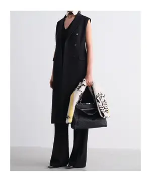 Fendi Sleeveless Double-breasted Cady Dress