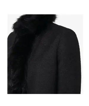 Fendi Jacket Wool And Fox Fur Blouson