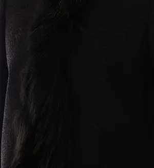Fendi Wool And Fox Fur Blouson Jacket - Black