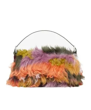 Fendi Baguette 26424 Shearling Bag