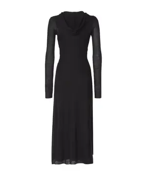 Fendi Long Sleeve Wool Yarn Midi Dress