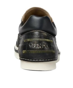 Fendi Fender Leather High-top Sneakers