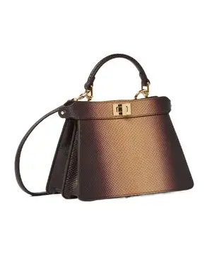 Fendi Gradient Karung Leather Top Handle Bag