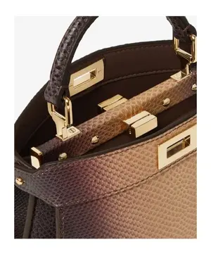 Fendi Gradient Karung Leather Top Handle Bag