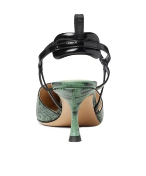 Fendi Very Colibrì Slingbacks With Tegu Print