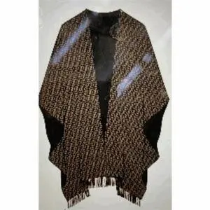 Fendi Reversible Fringed Poncho