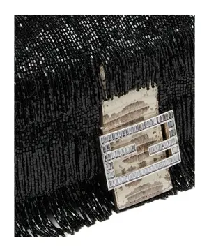Fendi Baguette 26424 Re Edition Bag With Bead Fringes