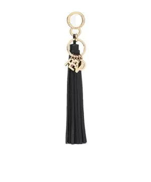 Fendi Letters Charm With Tassels - Black