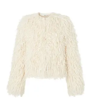 Fendi Long-pile Cashmere And Mohair Jacket